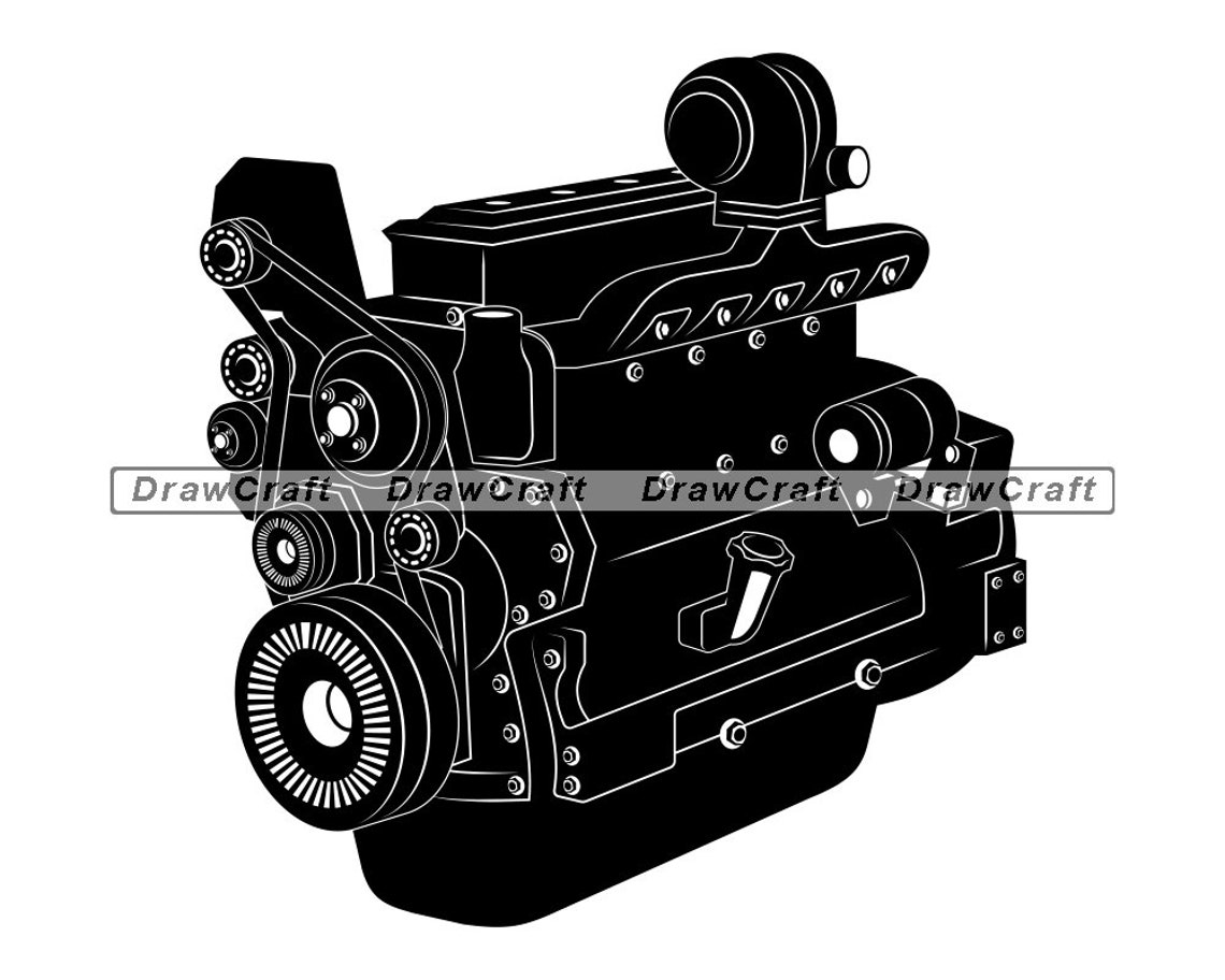 Diesel Engine Svg Diesel Engine Cut Files Diesel Engine | Etsy