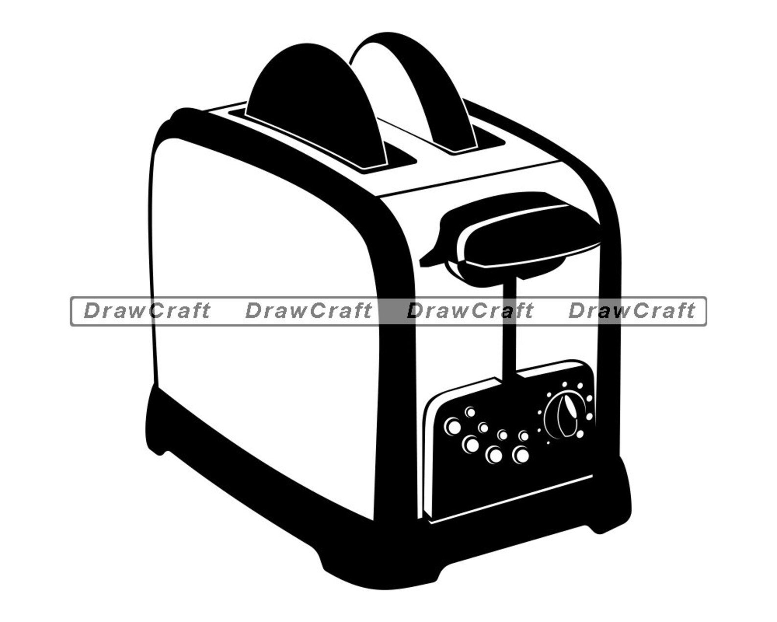 Toaster Svg Bagel Toast Svg Breakfast Svg Toaster Cut | Etsy