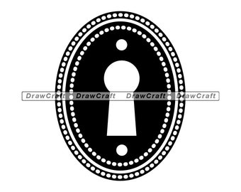 Paper, Party & Kids Paper Keyhole Svg Lock Svg Keyhole Dxf Keyhole ...