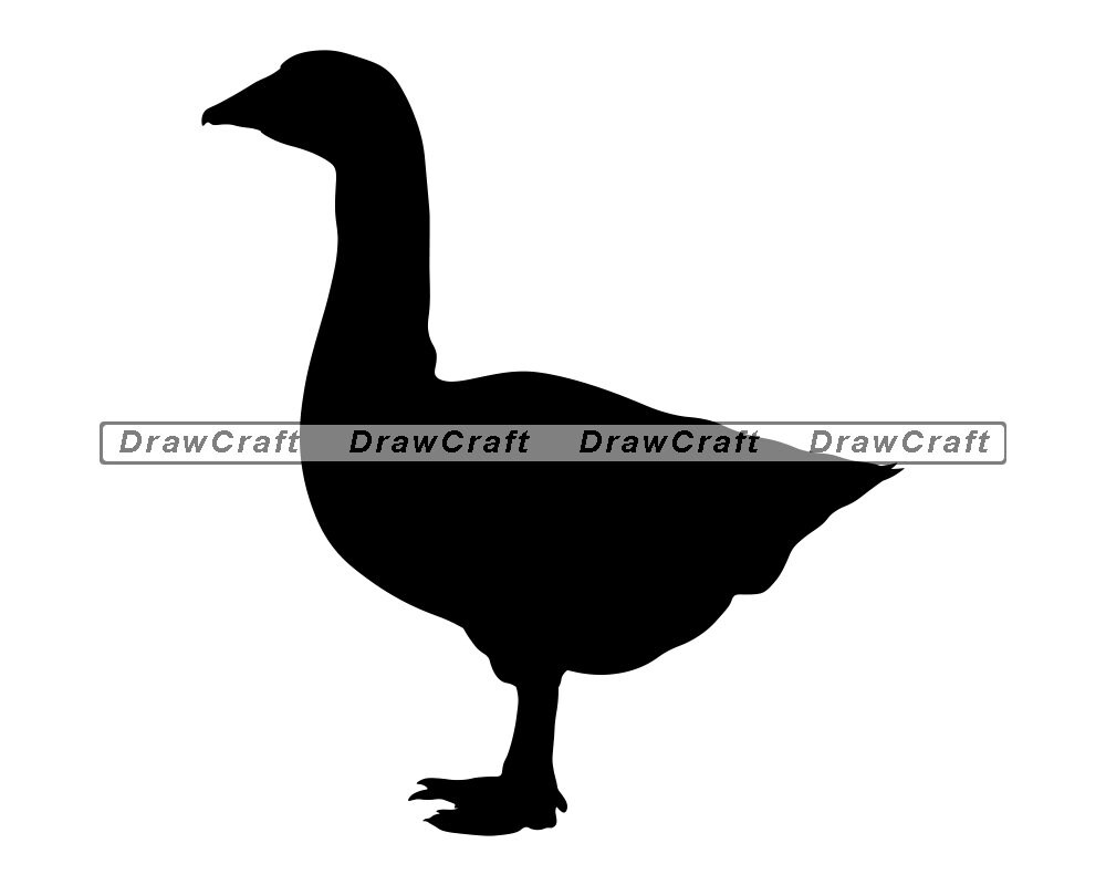 Goose Silhouette SVG Goose SVG Goose PNG Goose Design | Etsy