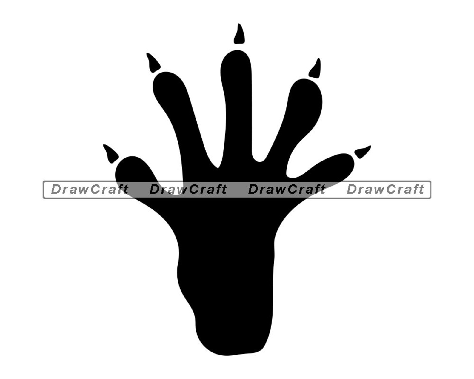 Beaver Paw Footprint 2 SVG Beaver Svg Footprint Svg | Etsy Canada