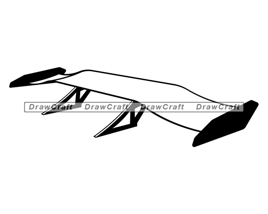 Car Spoiler Svg Car Mechanic Svg Car Svg Car Spoiler Cut | Etsy