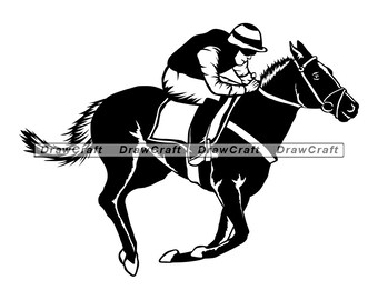 Craft Supplies & Tools Horse #7 Stallion Equestrian Racing Racehorse ...