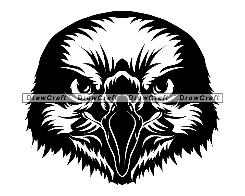 Hawk Mascot SVG Hawk Face SVG Hawk Head Svg Hawk Svg Hawk | Etsy