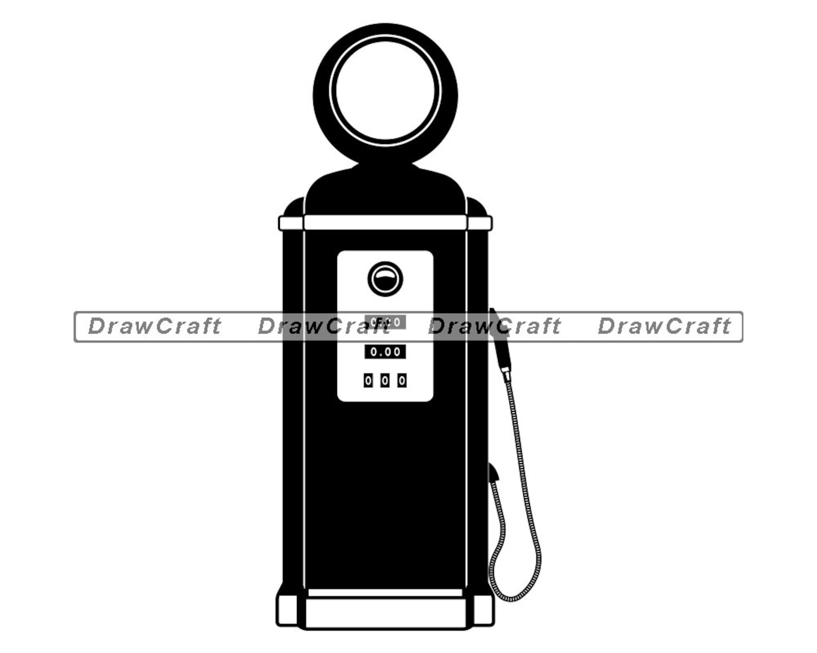 Retro Gas Pump 2 Svg Petroleum Svg Gas Pump Svg Gas Pump | Etsy
