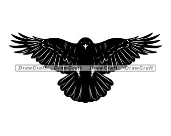 Crow Dxf | Etsy