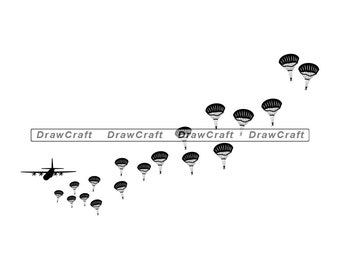 Paratroopers Svg | Etsy