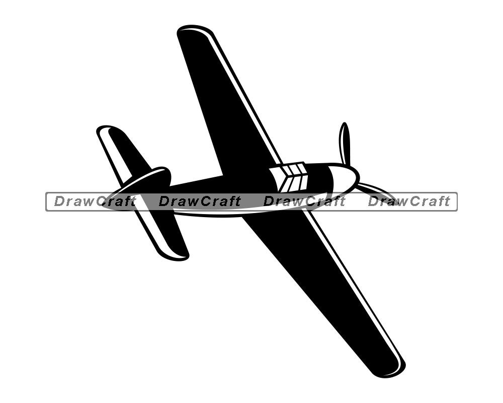 Propeller Airplane 6 Svg Airplane Svg Aircraft Svg | Etsy