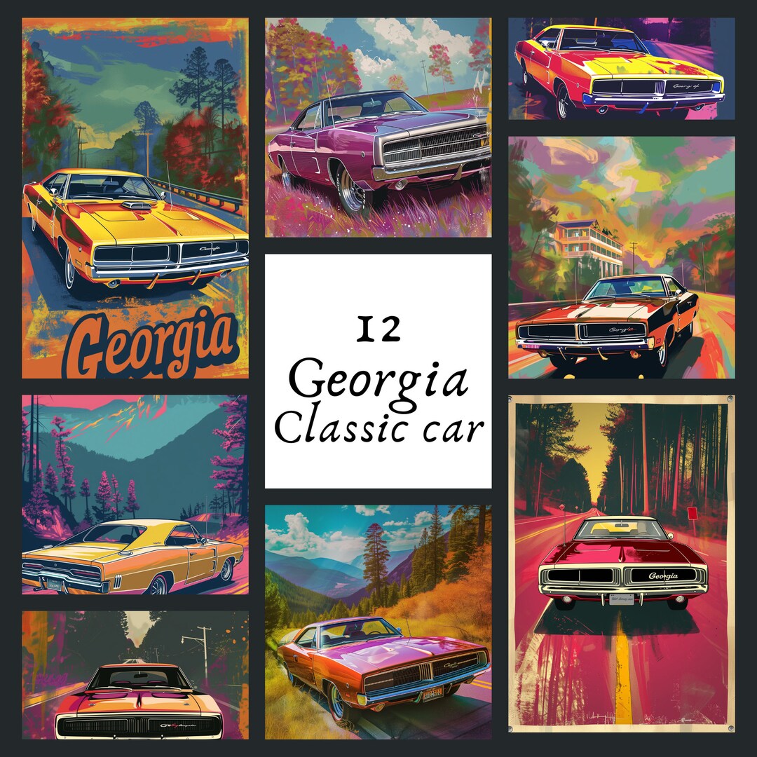 12 Classic Cars Georgia Png Jpg Psd Pdf File Types Vintage Vehicles ...
