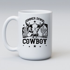 Simmer Down Cowboy Svg, Cute Western Svg, Desert Shirt Svg - Etsy