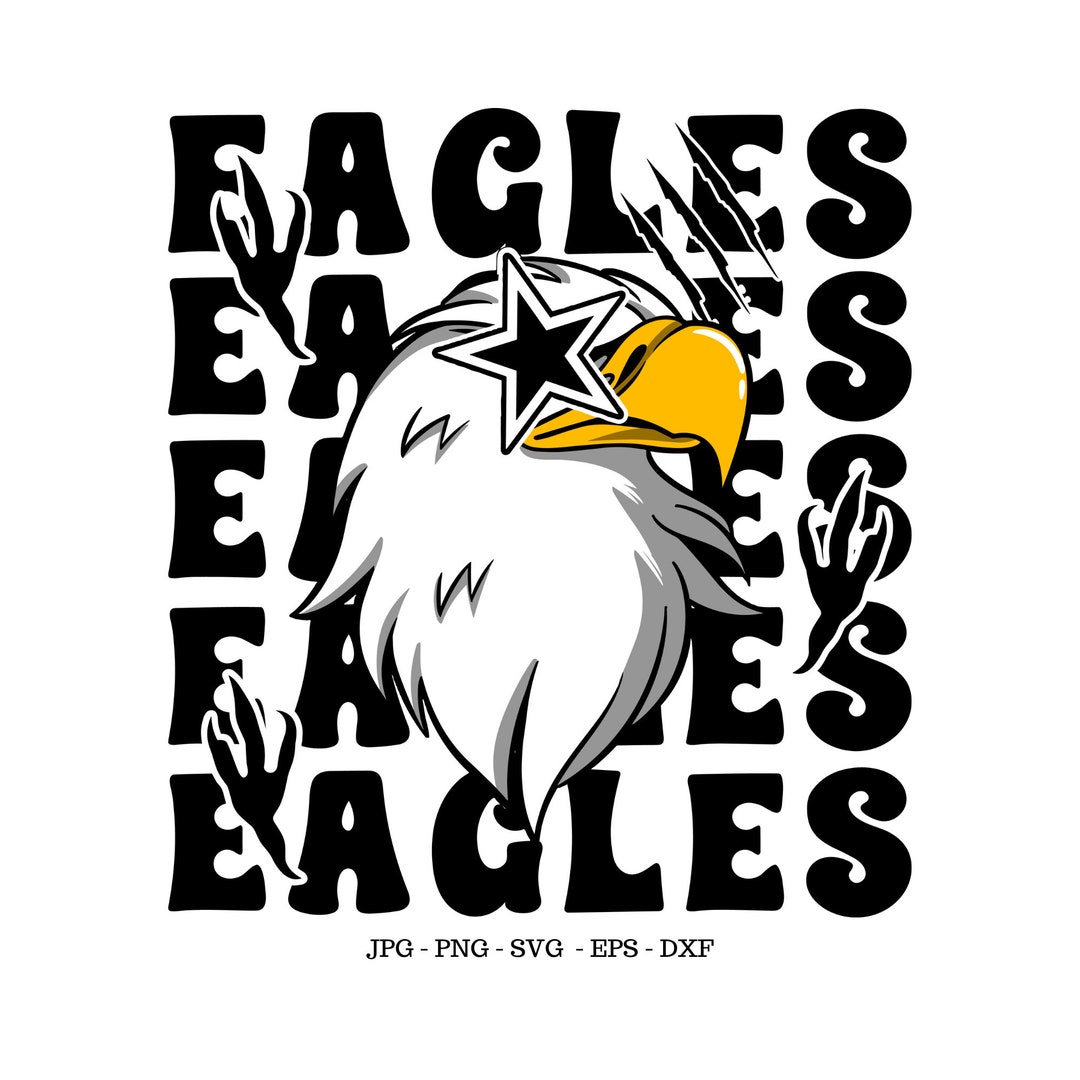 Eagles Mascot Svg, Team Shirt Svg, Eagles Tee Svg - Etsy