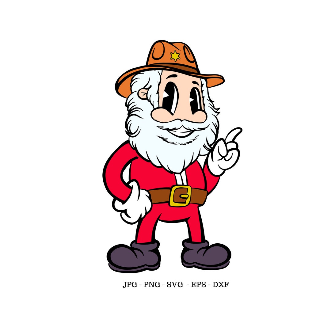 Cowboy Santa, Western Rodeo Svg, Santa Lover Gift, Designs Download - Etsy