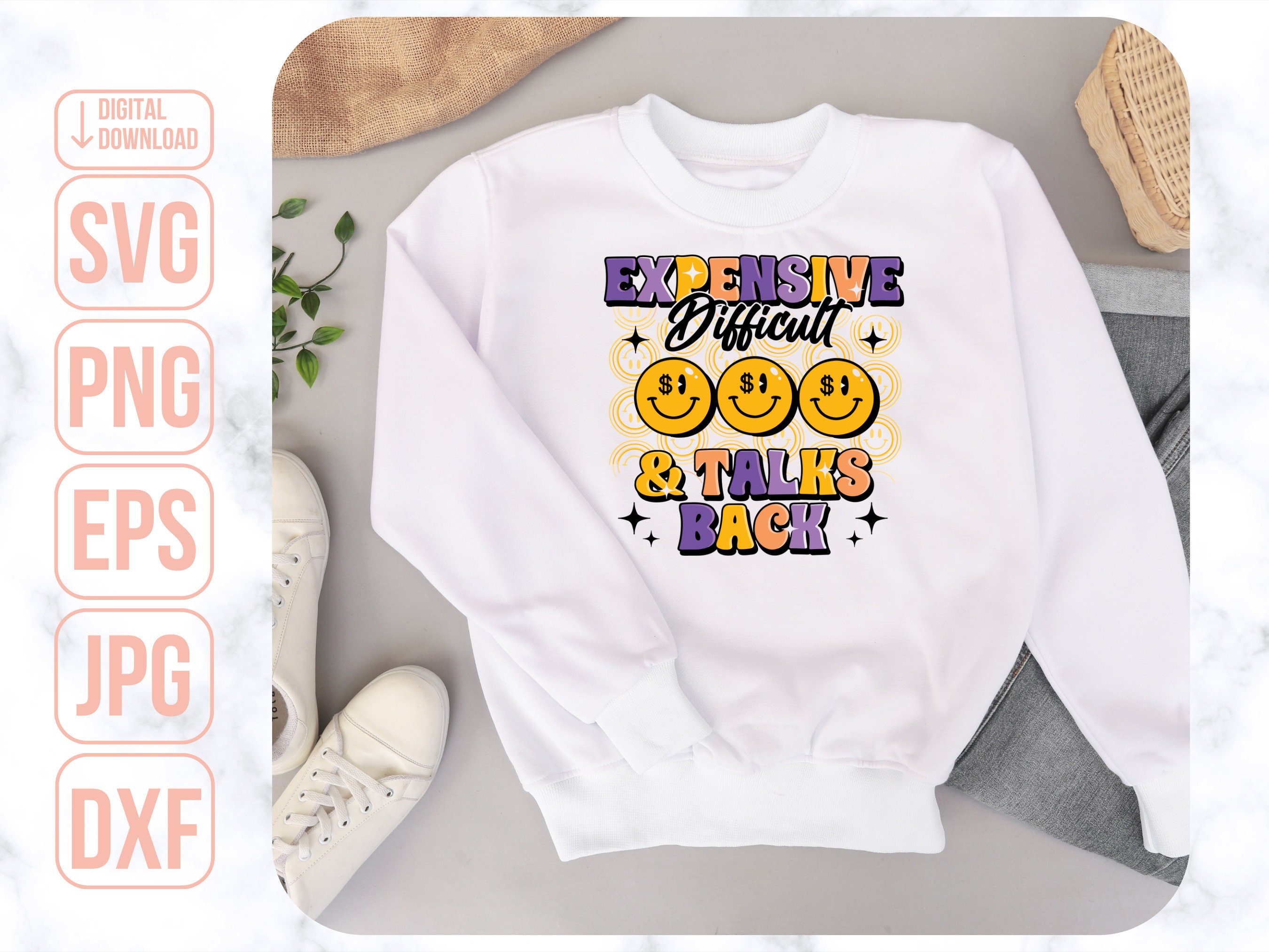 Talks Back Svg Funny Mom Svg Wife Shirt Svg Sassy Shirt Svg - Etsy