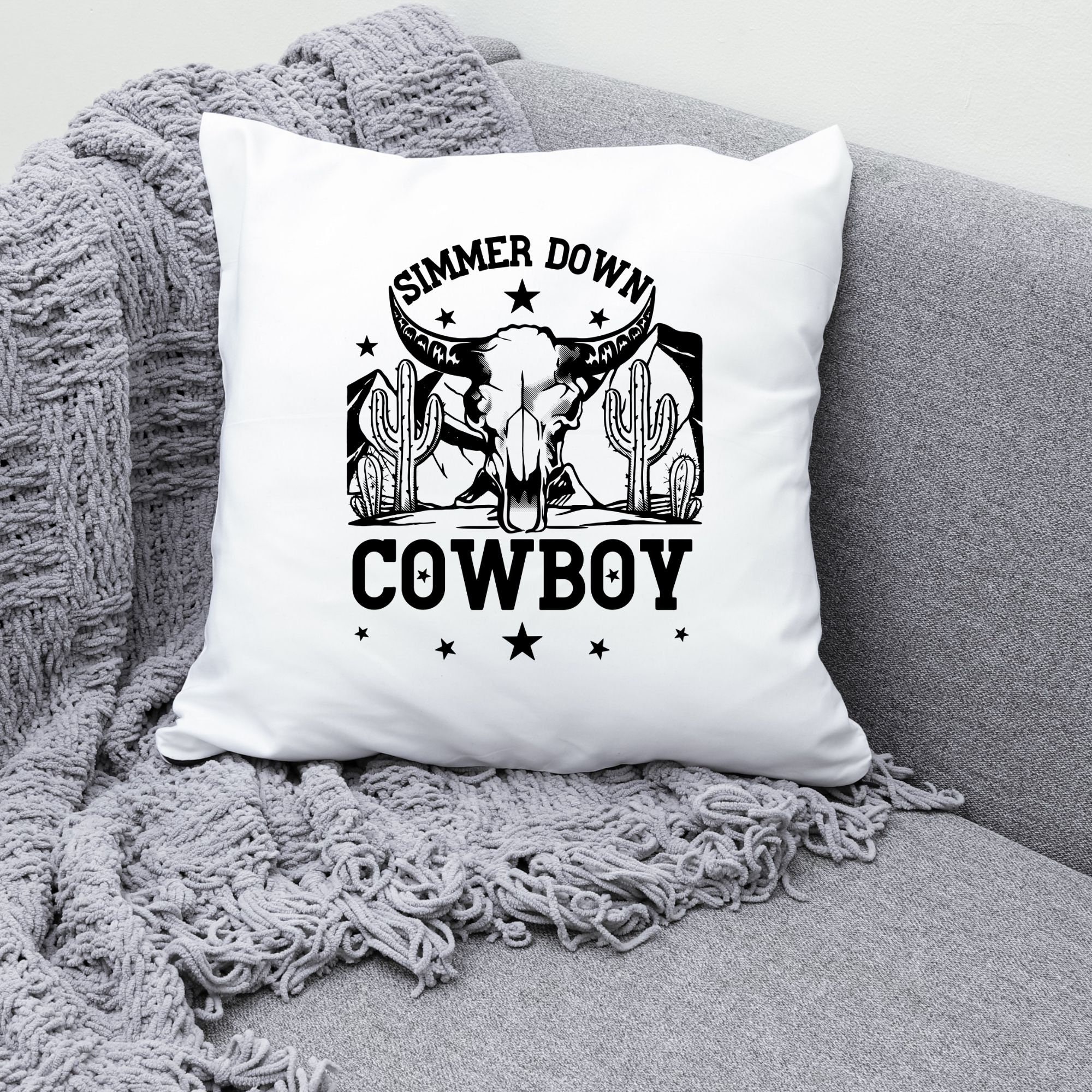 Simmer Down Cowboy Svg Cute Western Svg Desert Shirt Svg - Etsy