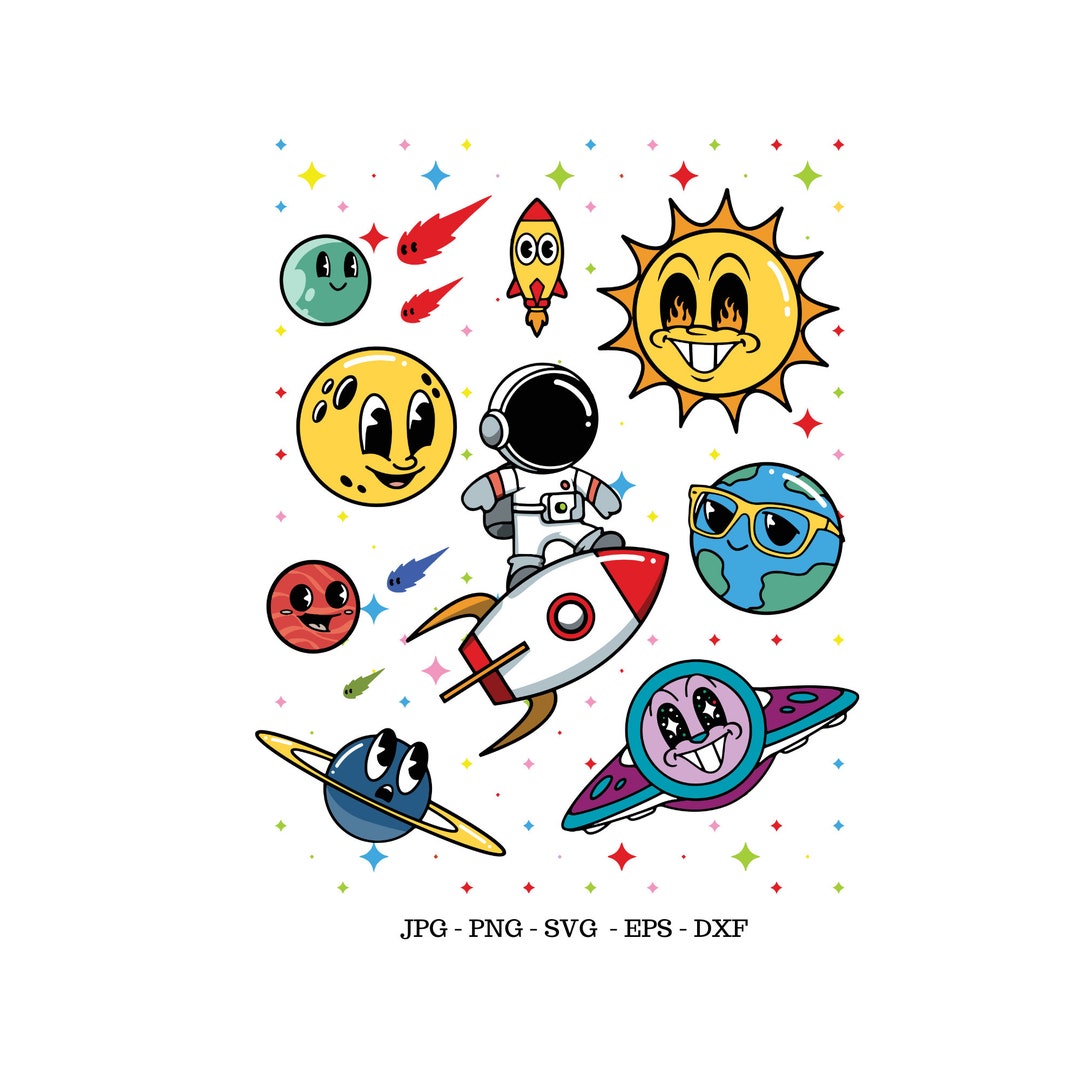Kids Space Svg, Outer Space Decor, Space Theme, Stars Svg File - Etsy