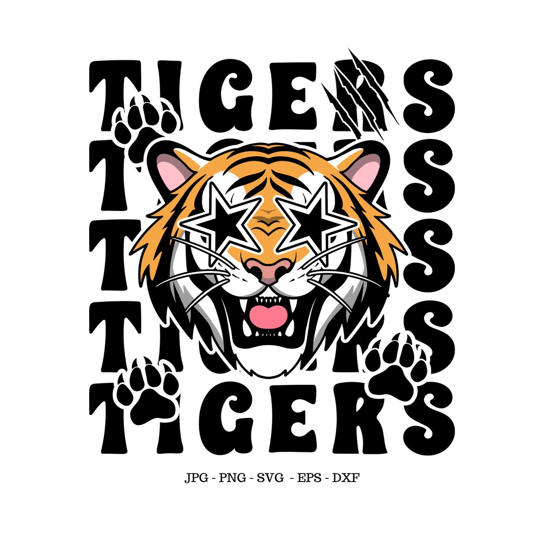 Tiger Mascot Svg, Tigers Cheer, Tiger School Svg, Tigers Png - Etsy