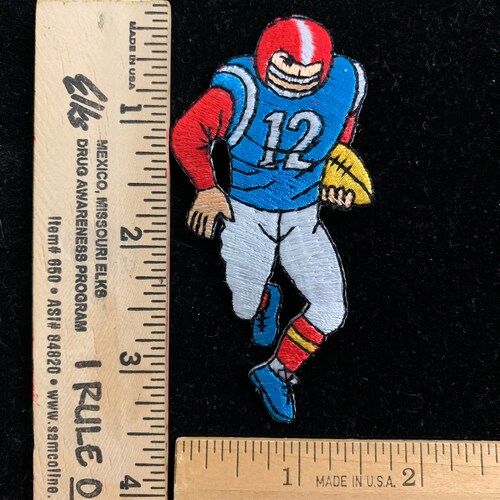 Football Player Mini Fill Stitch Machine Embroidery Design | Etsy