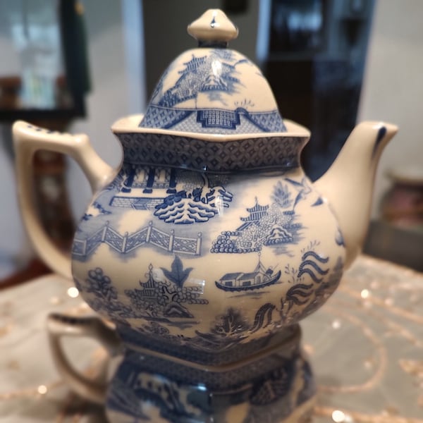 Blue Willow Tea Set - Etsy