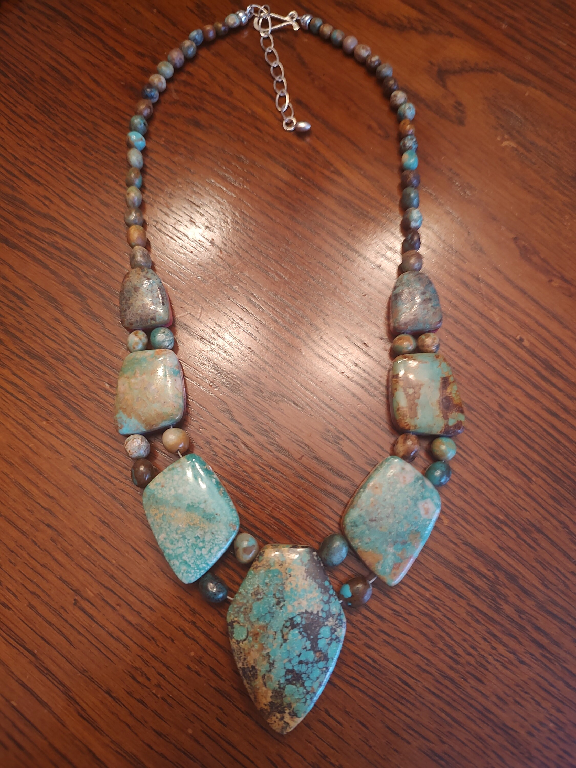 Vintage Spiny Oyster and Turquoise Reversible Double Sided Necklace by ...