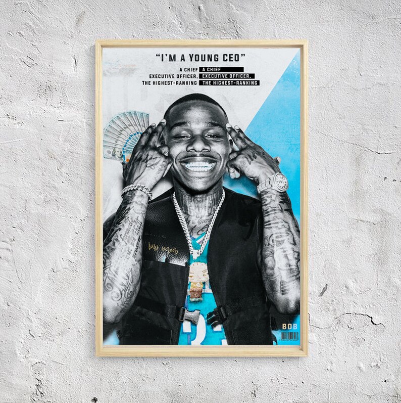 Dababy Posters wall art Wall Art Rap Poster Hip Hop | Etsy