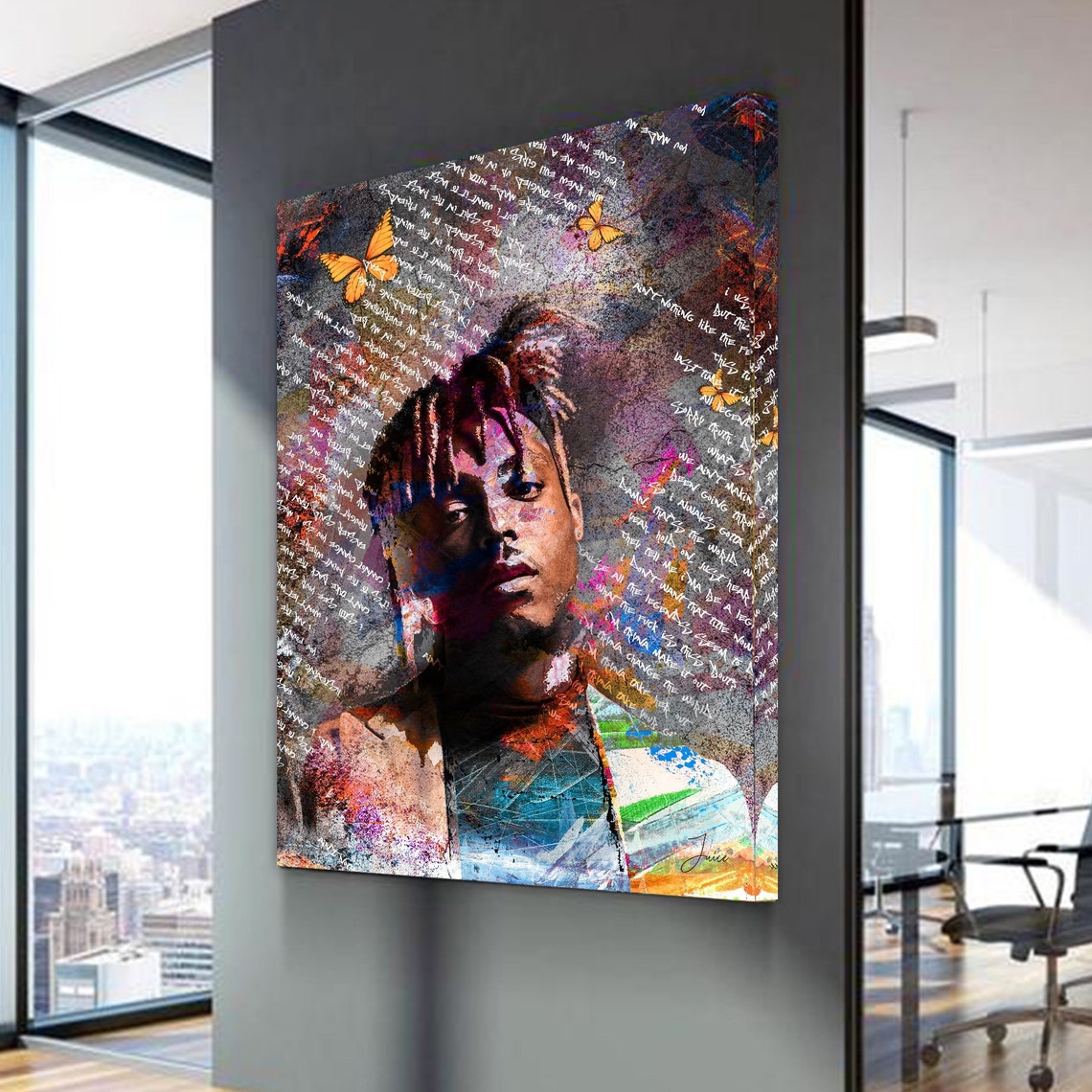 Juice Wrld Canvas Art Work Lucid Dream Hip Hop Rap Pop Etsy