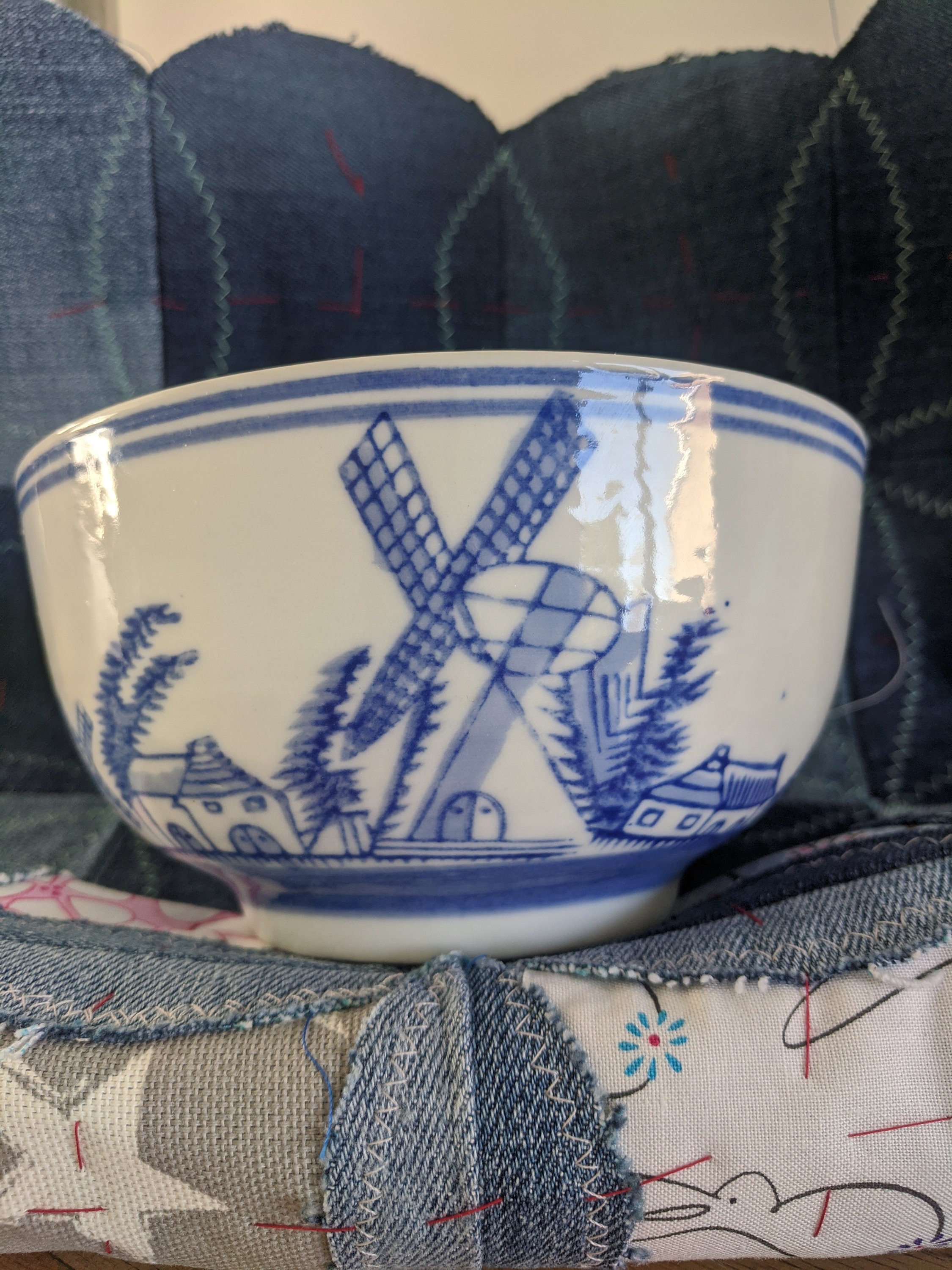 Delft Style Bowl - Etsy