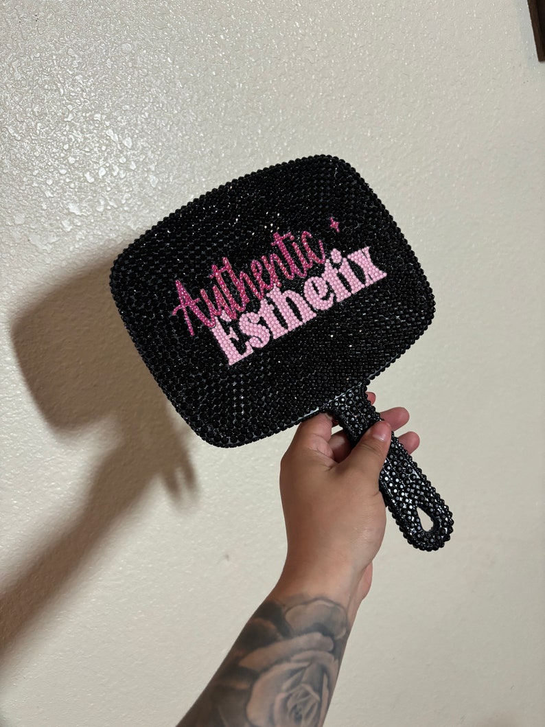 Lash Extension Mirror Personalized Eyelash Technician Prop Handheld ...