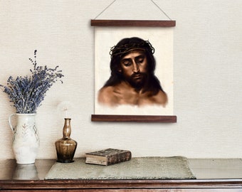 Holy Face of Jesus Catholic Printable Wall Art, Devotional Art Print by ...