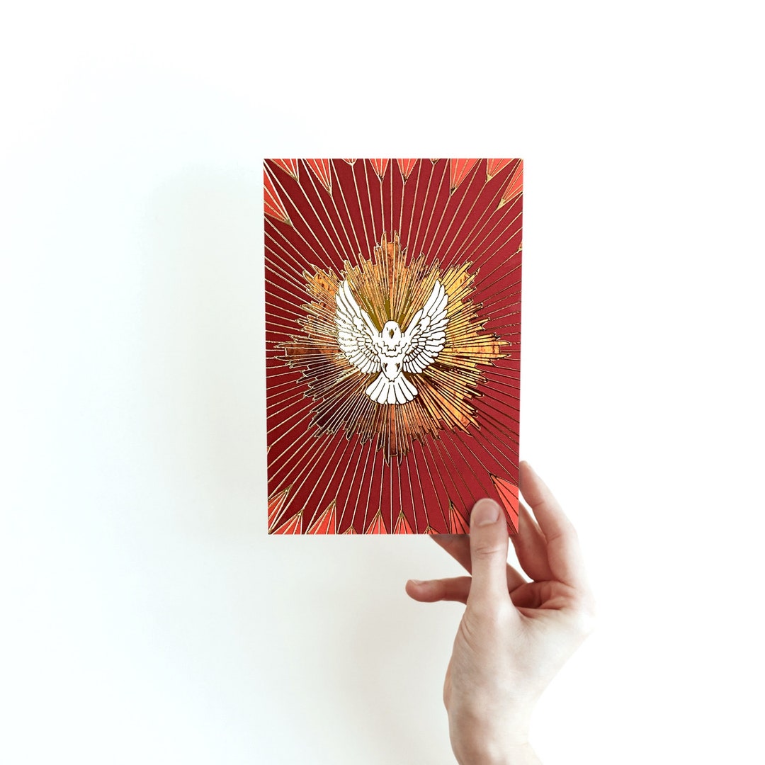 Holy Spirit Gold Foil Prayer Print | 4X6” | Free Shipping - Etsy