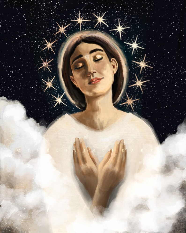 The Assumption of Mary Catholic Fine Art Print - Etsy