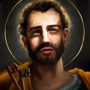 Young St. Peter Catholic Art Print | Catholic Art | Saint Peter Art ...