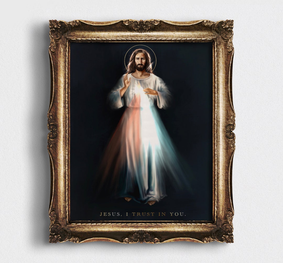 Fount of Mercy Divine Mercy Jesus Fine Art Print Catholic - Etsy