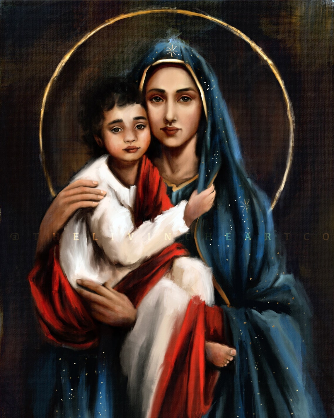 Theotokos No. 1, Mary, Mother of God Catholic Fine Art Print - Etsy