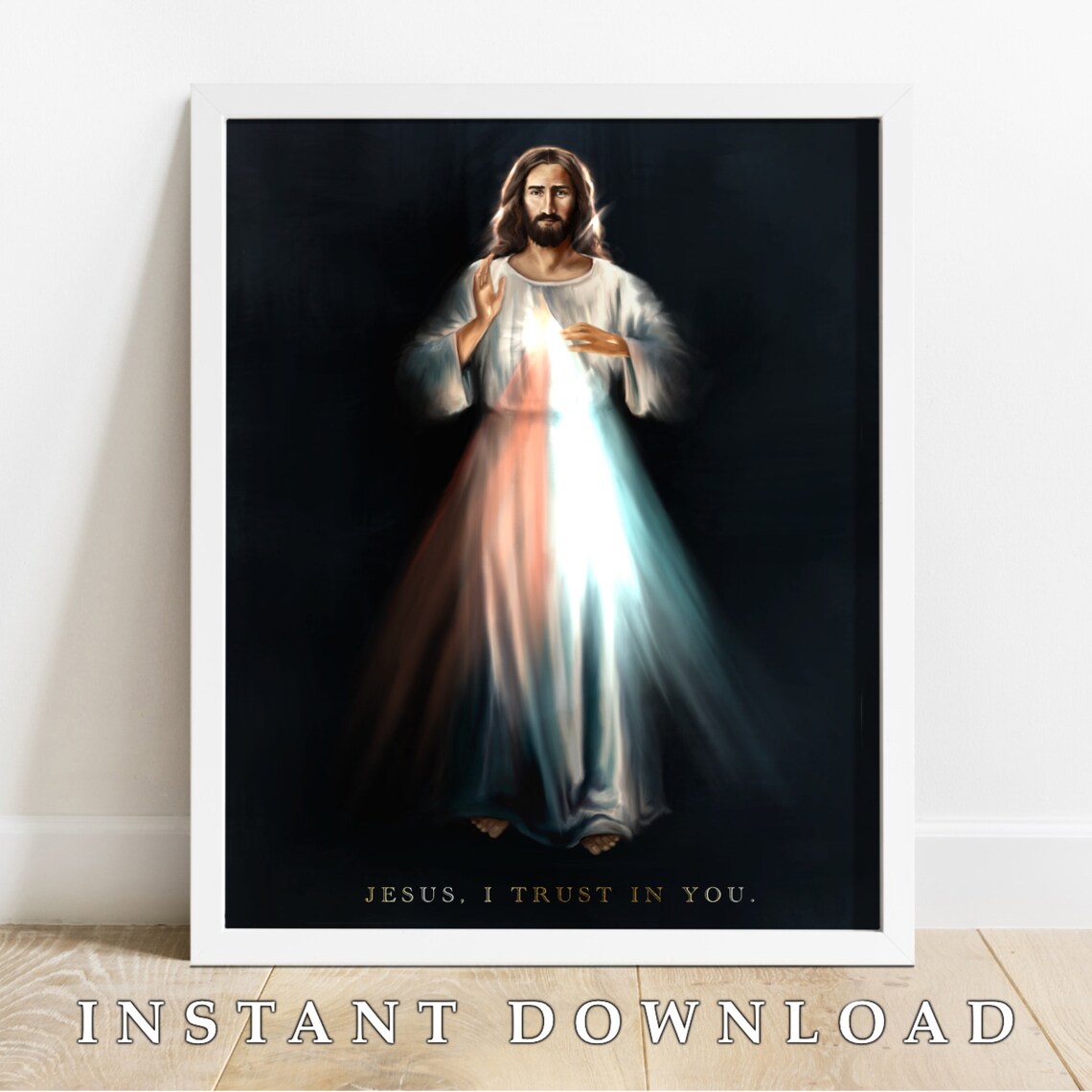 Divine Mercy Printable Art Print at Home Catholic Art - Etsy