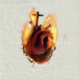 Three Hearts Printable Catholic Art, Instant Download - Etsy