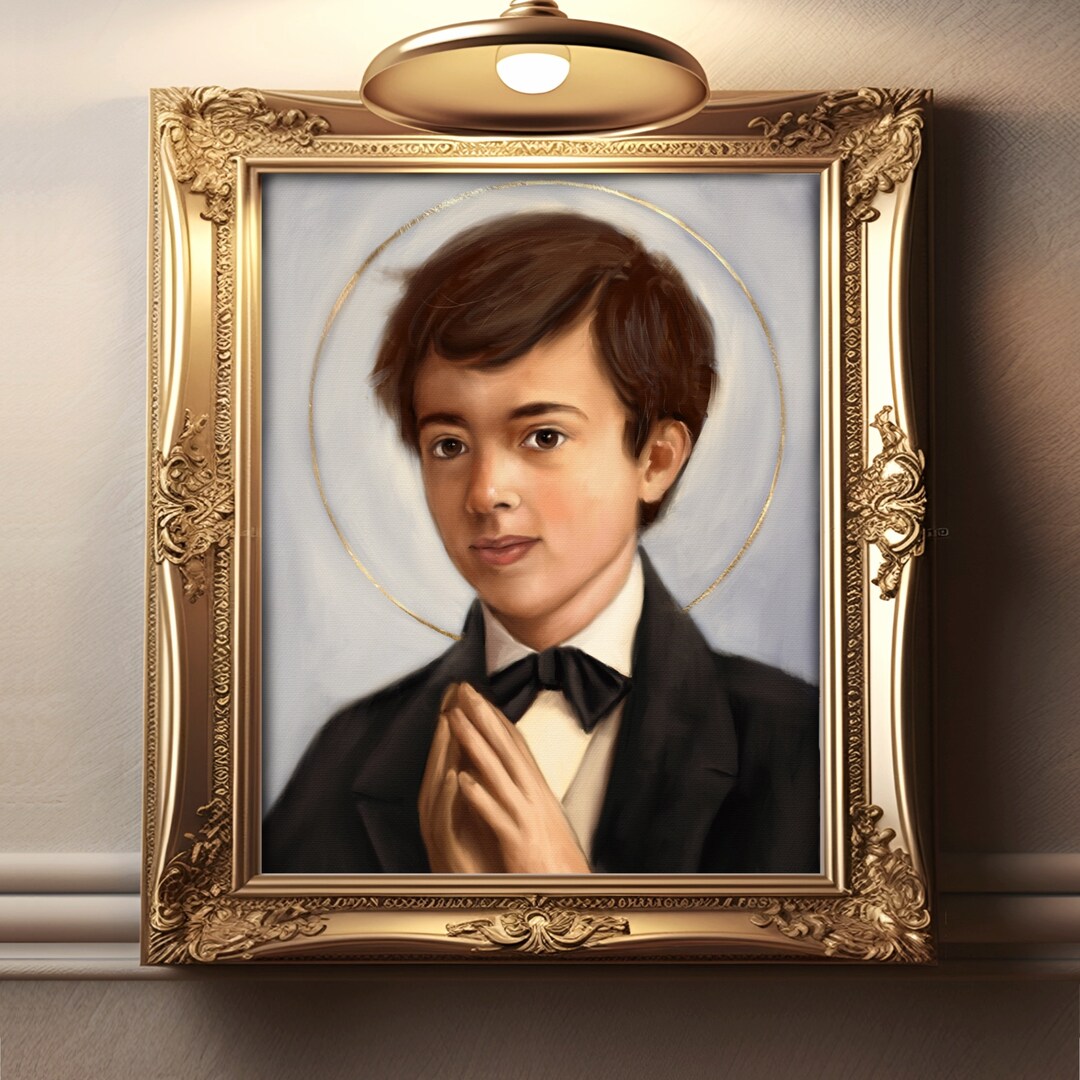 St. Dominic Savio Catholic Art Print | Saint Art | Catholic Wall Art ...