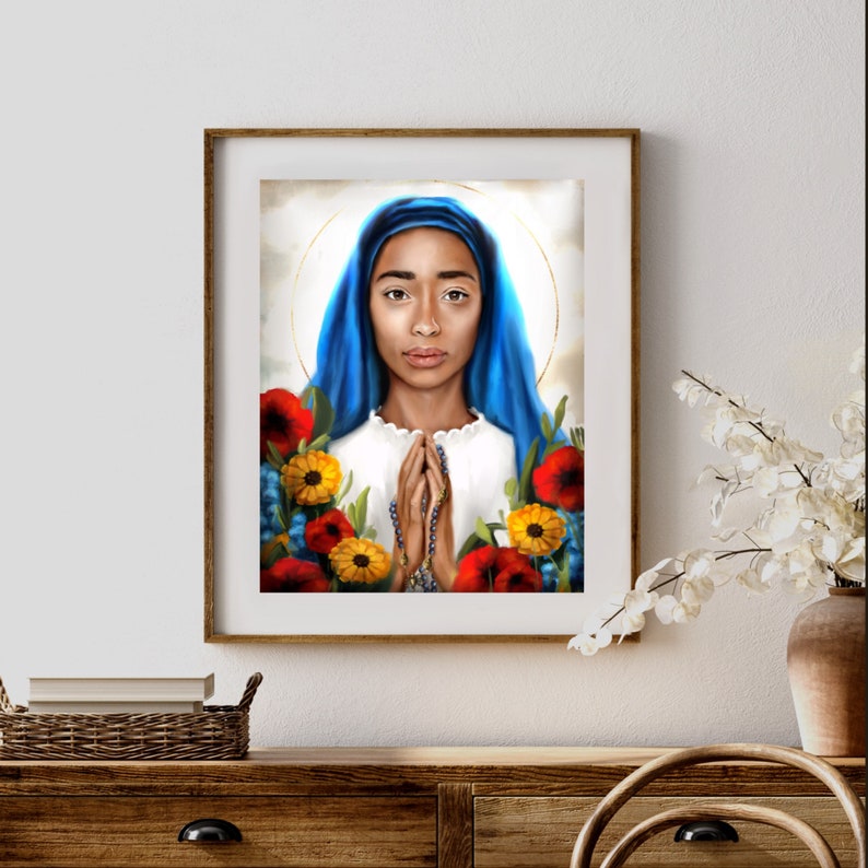 Our Lady of Kibeho Catholic Fine Art Print Marian Art - Etsy Australia