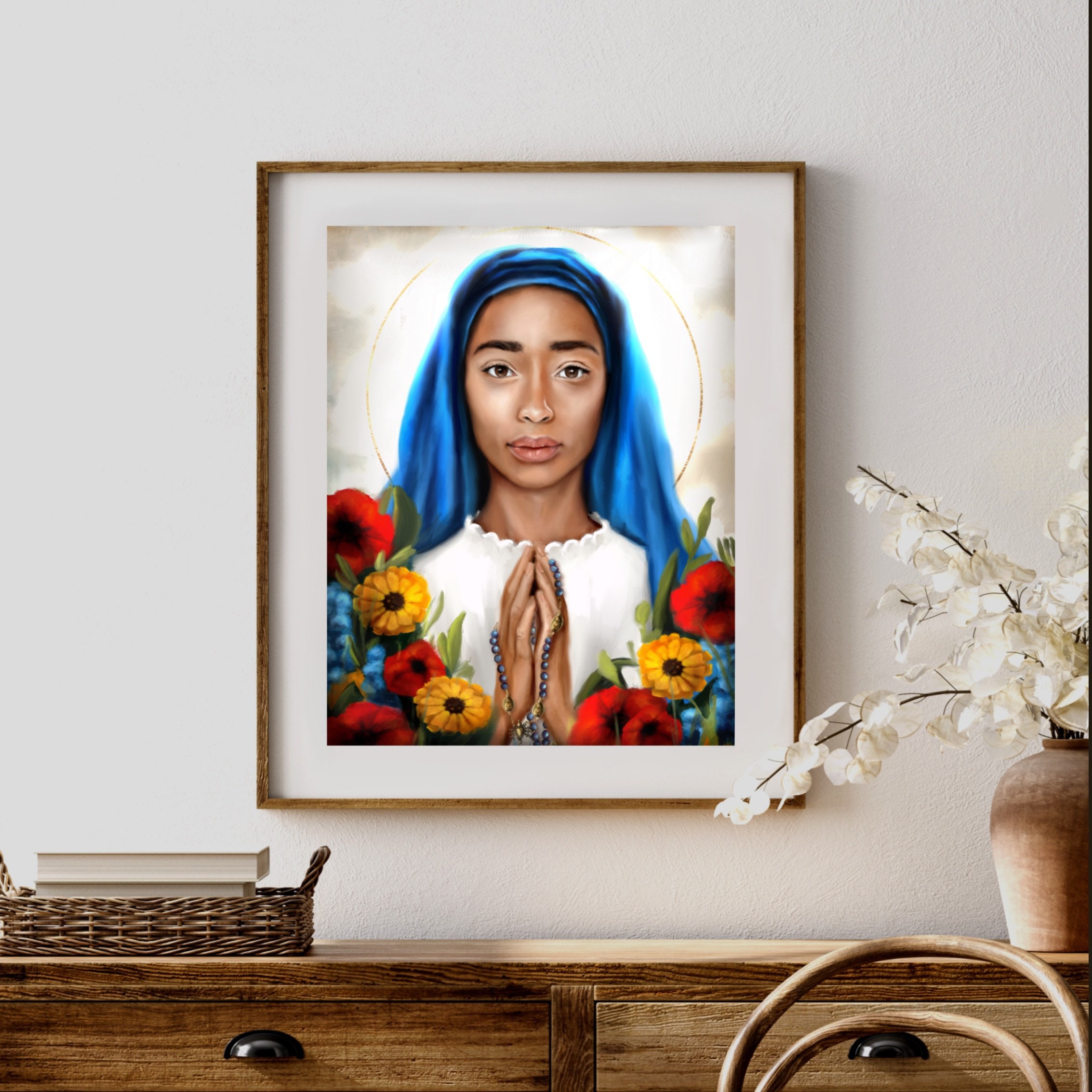 Our Lady of Kibeho Catholic Fine Art Print Marian Art | Etsy
