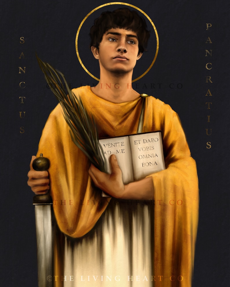 St. Pancratius St. Pancras of Rome Fine Art Print Catholic - Etsy