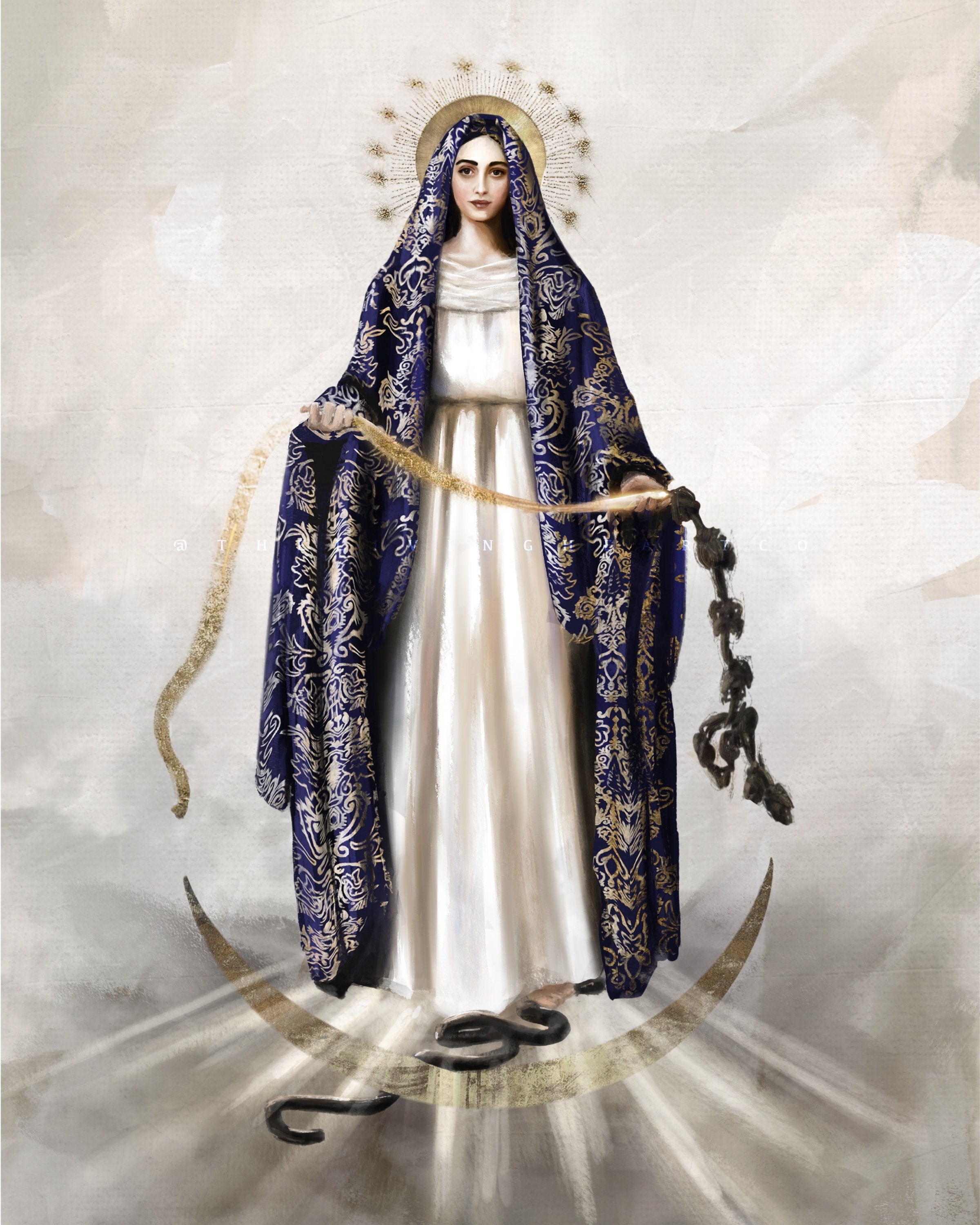 Mary Undoer of Knots Catholic Fine Art Reproduction - Etsy