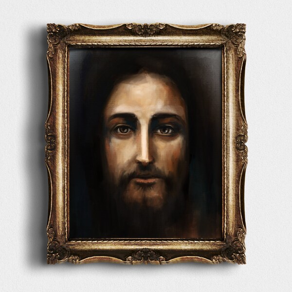 Holy Face of Jesus Print - Etsy