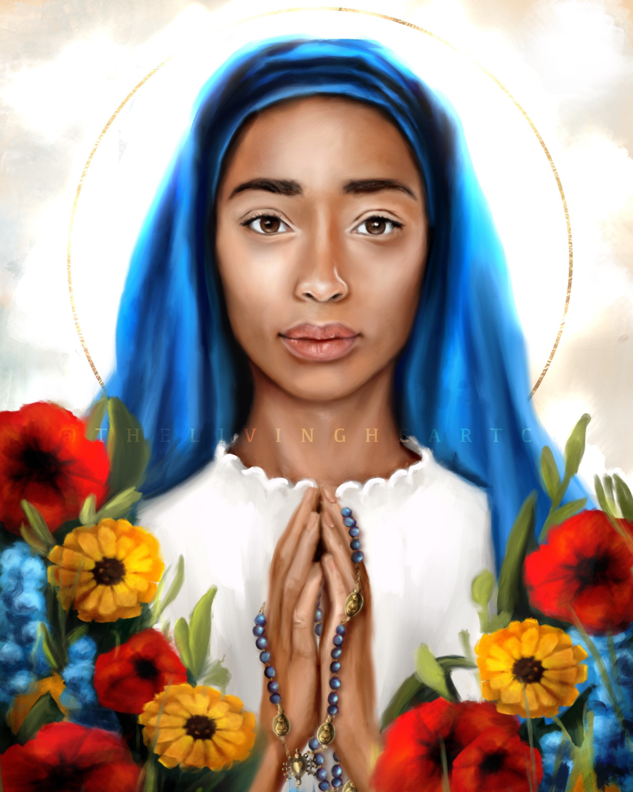 Our Lady of Kibeho Catholic Fine Art Print | Marian Art | Catholic Art ...