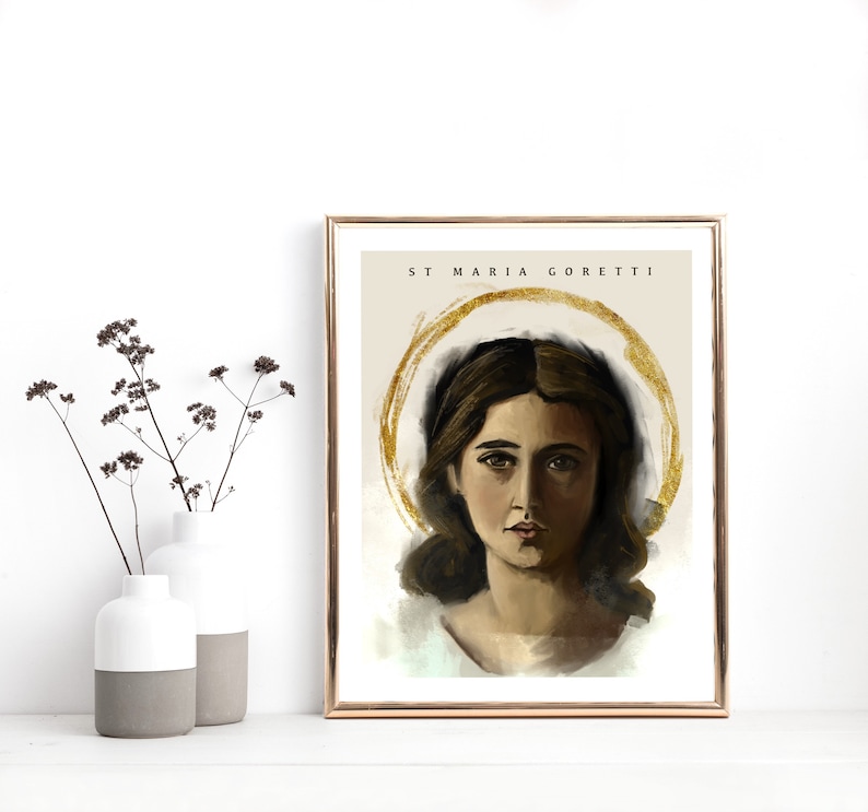 St. Maria Goretti Fine Art Reproduction Catholic Saints | Etsy