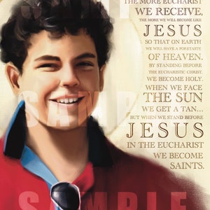 Blessed Carlo Acutis Printable Art | Instant Download | Catholic Art - Etsy