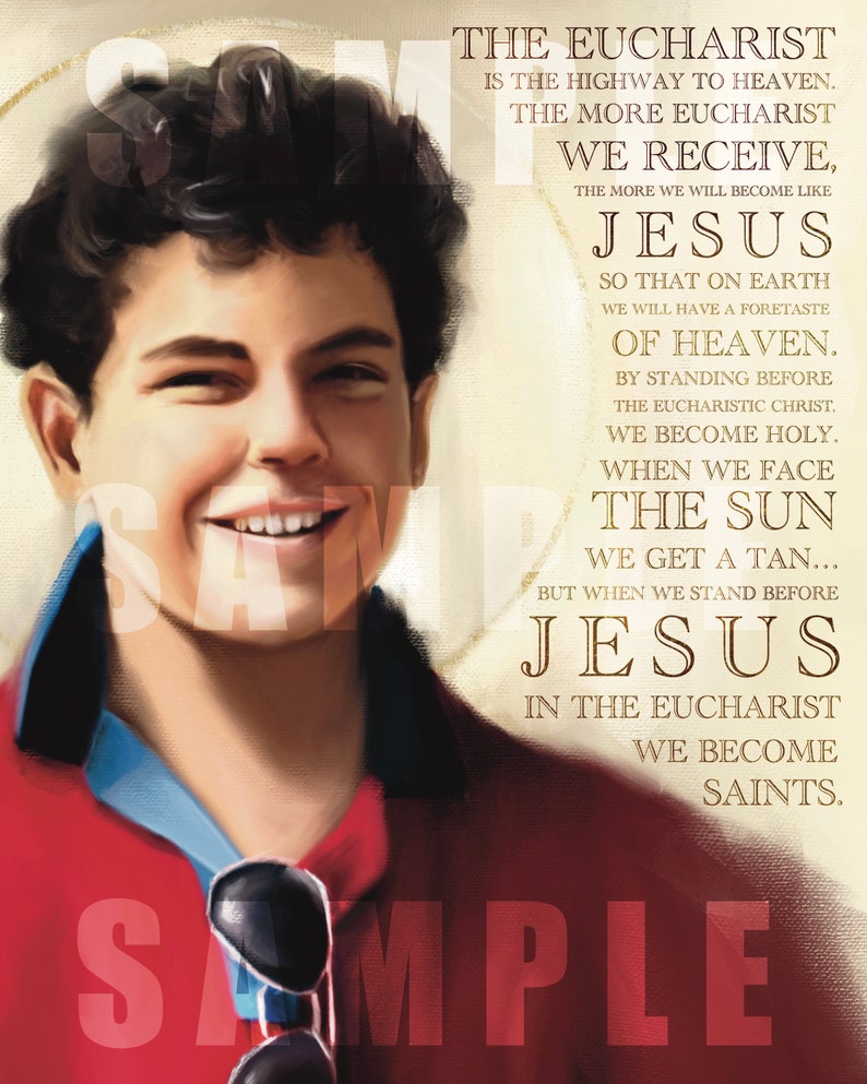 Saint Carlo Acutis Printable Art | Instant Download | Catholic Art ...
