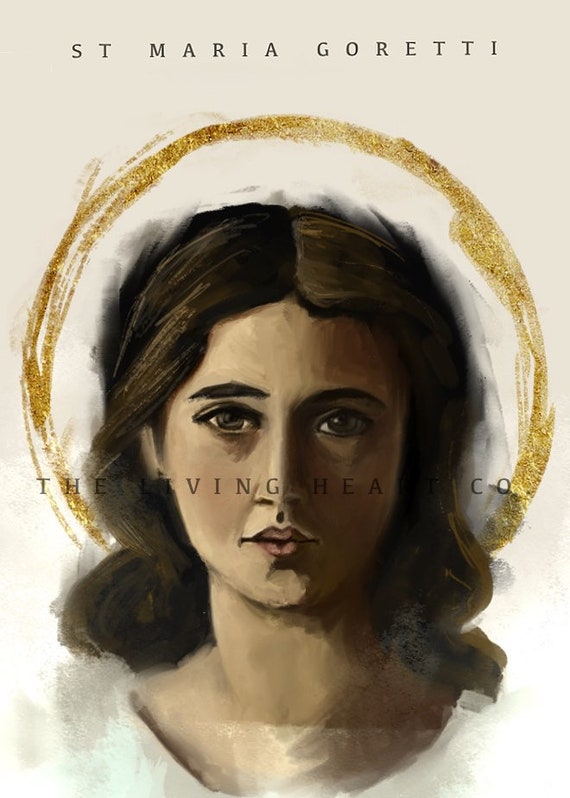 St. Maria Goretti Fine Art Reproduction Catholic Saints | Etsy