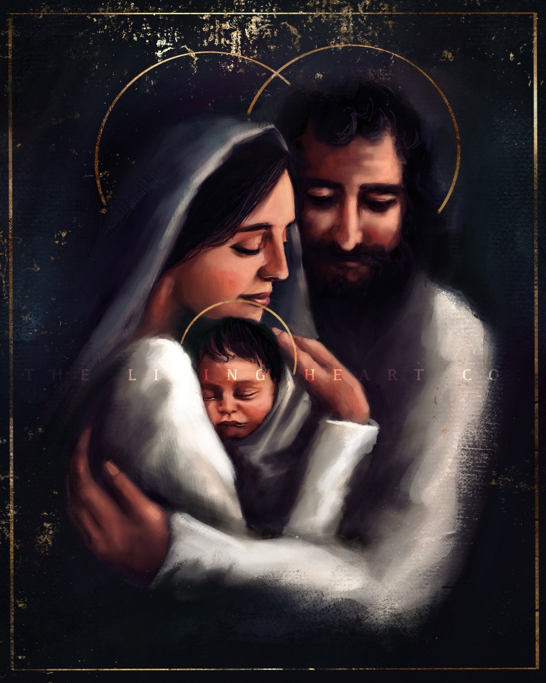 Holy Family Catholic Art Reproduction Christmas Art - Etsy Canada