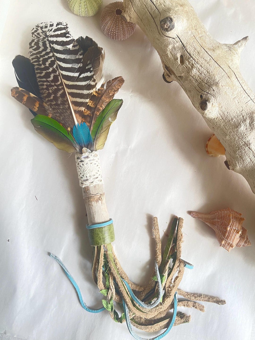 Ritual Feather Fan Smudging Featherfan Spiritual Gift Ritual Vulture ...