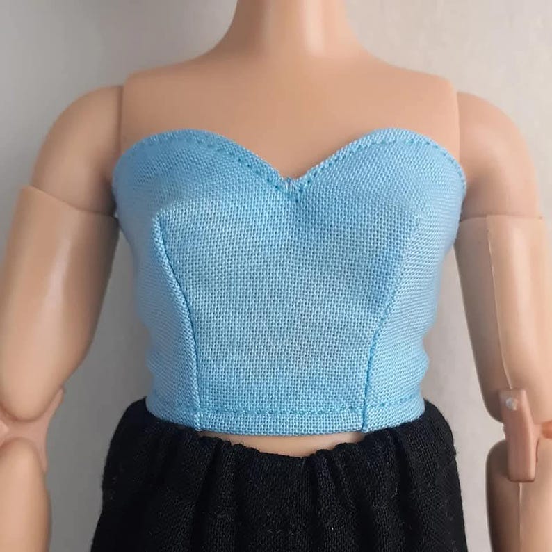 Strapless Sweetheart Top for Curvy Dolls – Available in Multiple Colors ...