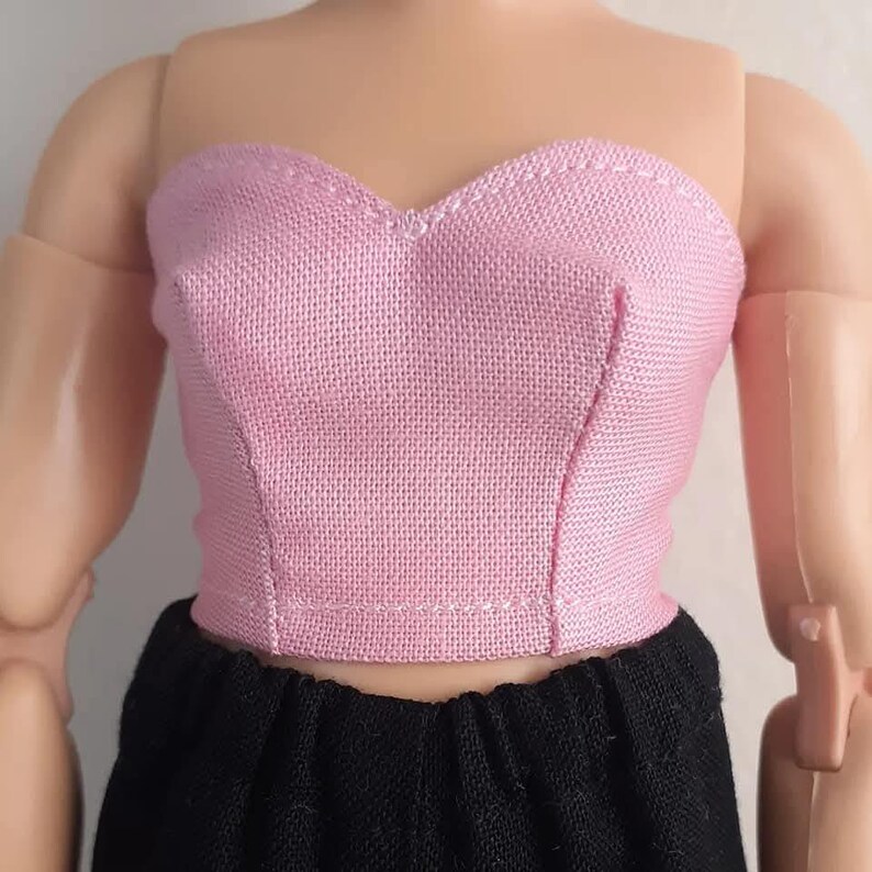 Strapless Sweetheart Top for Curvy Dolls – Available in Multiple Colors ...